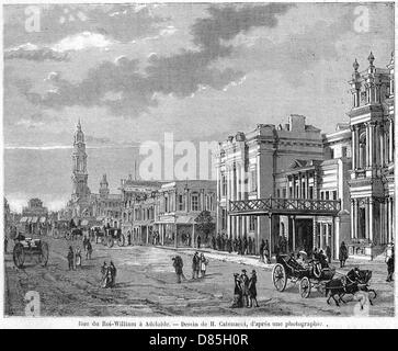 King William Street Adelaide Australia circa 1880 Stock Photo - Alamy