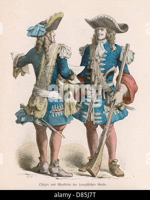 17th Century French Military Uniforms, History, Infantry solider armed ...