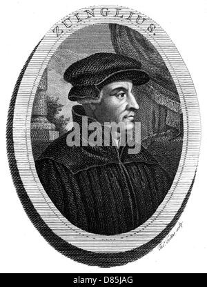 Ulrich Zwingli, 1484 - 1531, a Swiss theologian and reformer of Stock ...
