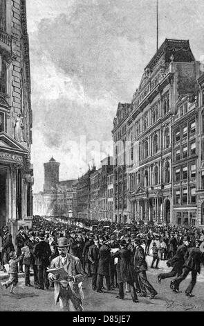 Panic in the New York Stock Exchange in May 1893. An economic ...