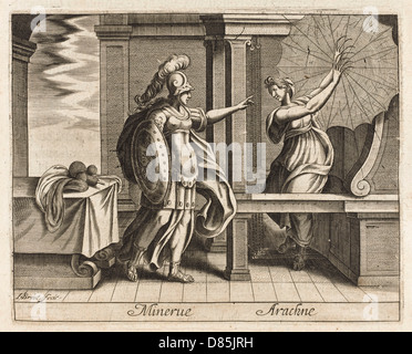 Athena and Arachne Stock Photo - Alamy