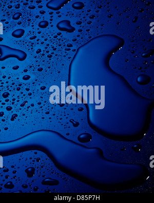 random pattern of rain droplets Stock Photo - Alamy