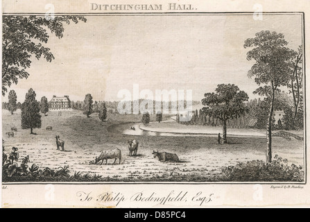 Ditchingham Hall Norfolk England Stock Photo - Alamy