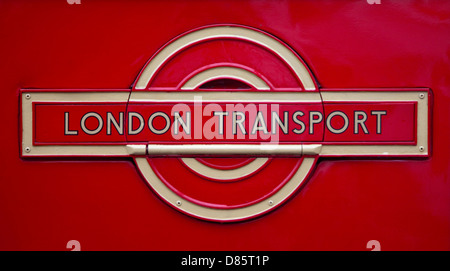 Vintage London Transport Bus Logo Stock Photo - Alamy