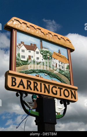 Barrington Village Sign, Cambridgeshire, England, UK Stock Photo - Alamy
