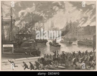 CHICAGO GREAT FIRE OF 1871 Stock Photo - Alamy