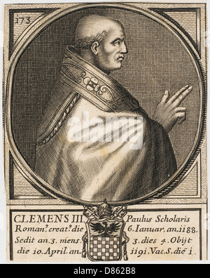 POPE CLEMENS III Stock Photo - Alamy