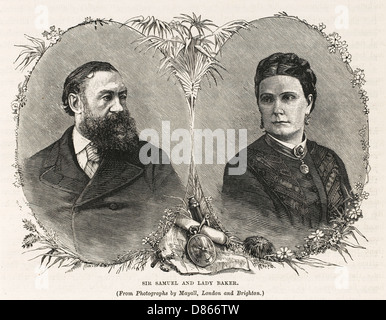 Sir Samuel Baker and Lady Florence Baker releasing slaves during Sir ...