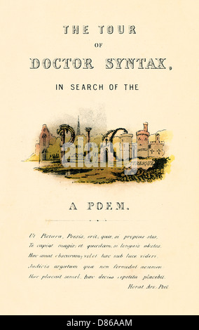 The Tour of Doctor Syntax in Search of the Picturesque, 1809 Stock ...