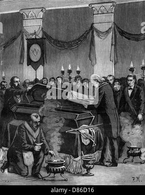 A MASONIC FUNERAL Stock Photo - Alamy