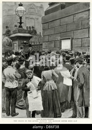 Death Of Queen Victoria Stock Photo - Alamy