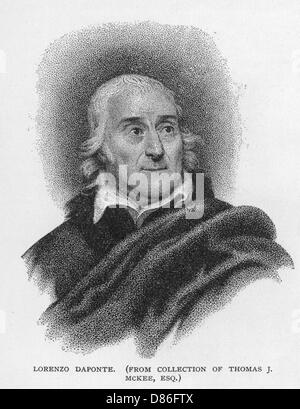 Lorenzo Da Ponte 1749-1838 portrait librettist of Mozart`s Figaro Stock ...