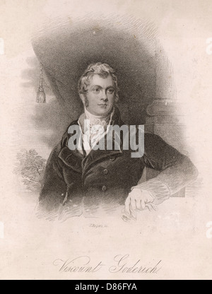 Frederick John Robinson, 1782 - 1859. 1st Earl of Ripon and Viscount ...