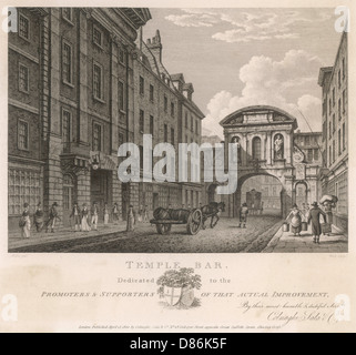 Fleet St Temple Bar 1800 Stock Photo - Alamy