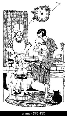 Stirring the Pudding Stock Photo - Alamy