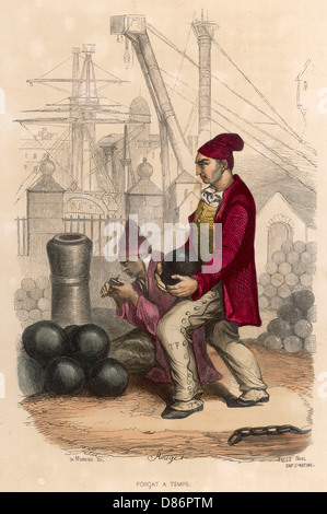 Prisoners: French convicts at Brest Stock Photo - Alamy