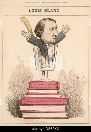 Caricature of Louis Blanc Stock Photo - Alamy
