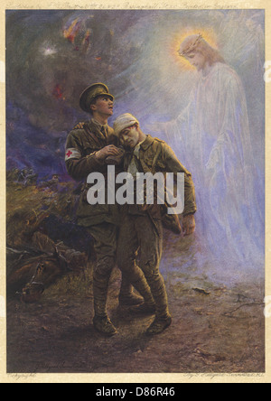 Jesus and WW1 soldier Stock Photo - Alamy