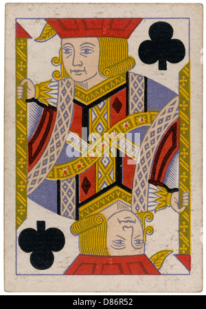 5 of clubs card Stock Photo - Alamy