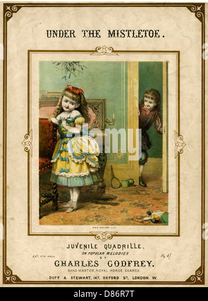 Under the Mistletoe Stock Photo - Alamy