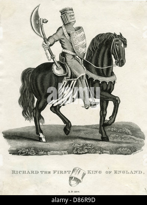 King Richard I (reigned 1189 - 1199). Fighting was the breath of life ...