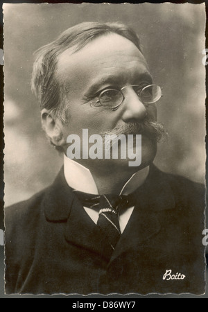 Italian librettist and composer Arrigo Boito in his study room, Italy ...