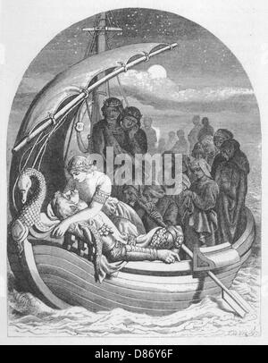 Arthur Fatally Wounded Stock Photo - Alamy