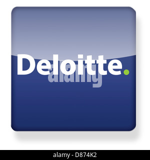 Deloitte logo as an app icon. Clipping path included Stock Photo - Alamy