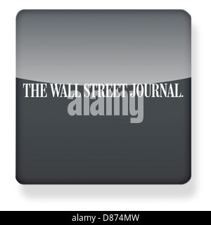 The Wall Street Journal logo as an app icon. Clipping path included ...
