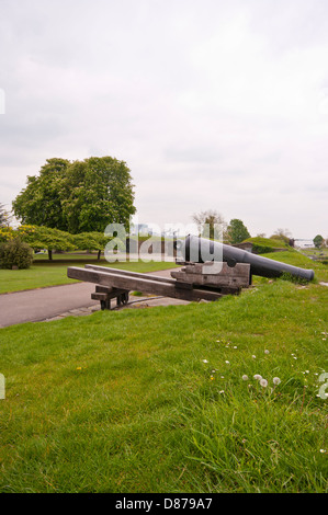 Old Cannon In New tavern Fort Gardens Gravesend Kent UK Stock Photo - Alamy