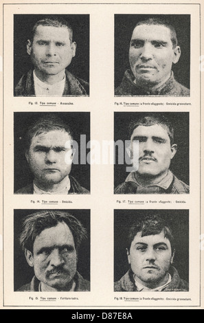 Criminal Types Lombroso Stock Photo - Alamy