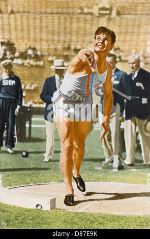 James Bausch in the decathlon, 1932 Olympic Games Stock Photo - Alamy