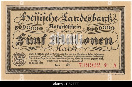 1 Million Mark banknote, Germany, 1923 Stock Photo - Alamy