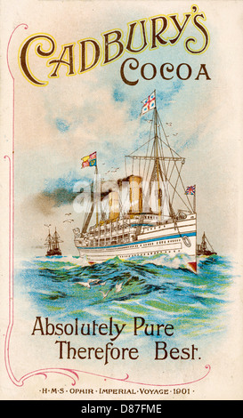 Drink Cadbury's Cocoa. It is absolutely pure. ADVERT. Food 1889 ILN ...