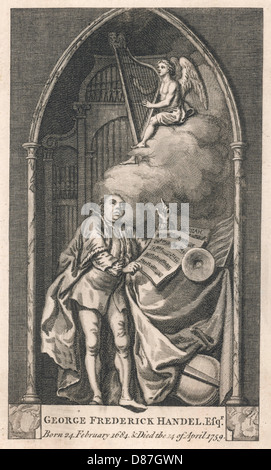 Handel Monument, Westminster Abbey, London, 1945-1980. Creator: Eric de ...