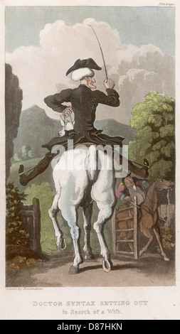 Dr Syntax setting out on his tour to the Lakes Stock Photo - Alamy