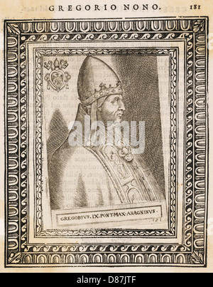 POPE GREGORIUS IX Stock Photo - Alamy