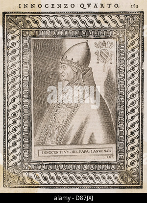 Pope Innocent IV, Sinibaldo Fieschi, 1195 to 1254 Stock Photo - Alamy