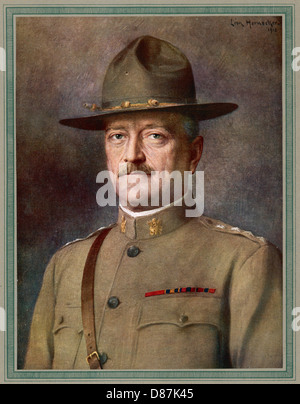 John Joseph Pershing, 1860-1948, full length, on horseback, facing left ...
