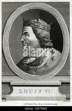 LOUIS VI LE GROS (the Fat) king of France Date: 1081 - 1137 Stock Photo ...