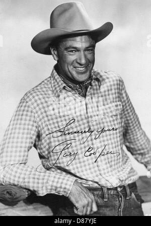 Gary Cooper (1901-1961), actor de cine estadounidense Stock Photo - Alamy
