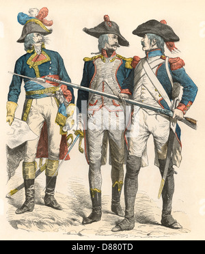 General (1795), Officer of Light Infantry (1795), Line Infantryman ...