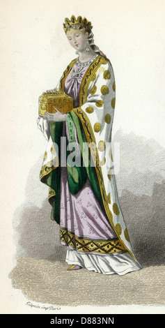 Capetian Woman, 10th century Stock Photo - Alamy