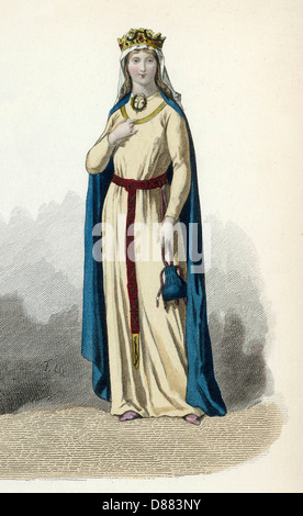 Capetian Woman, 11th century Stock Photo - Alamy