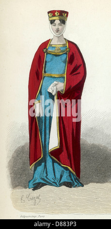 Capetian Woman, 12th century Stock Photo - Alamy