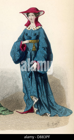 Woman Circa 1390 Stock Photo - Alamy