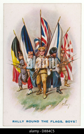 flags at rally Stock Photo - Alamy