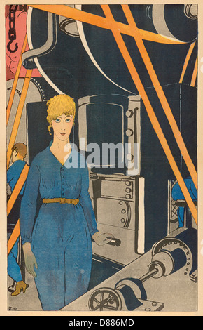 Cartoon, The War Workers (WW1 Stock Photo - Alamy