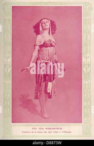 Russian dancer and actress Ida Rubinstein in Scheherazade, 1910 Stock ...