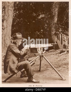 JOHN MOSES BROWNING (1855-1926) American firearms designer with his ...